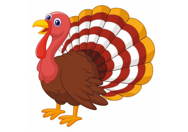 Stickers muraux dindon - déco chambre bébé